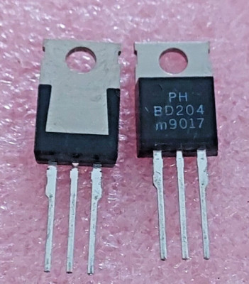 1pcs BD204 PNP POWER TRANSISTOR 8A 60V 60W 7MHZ TO220C Philips | eBay