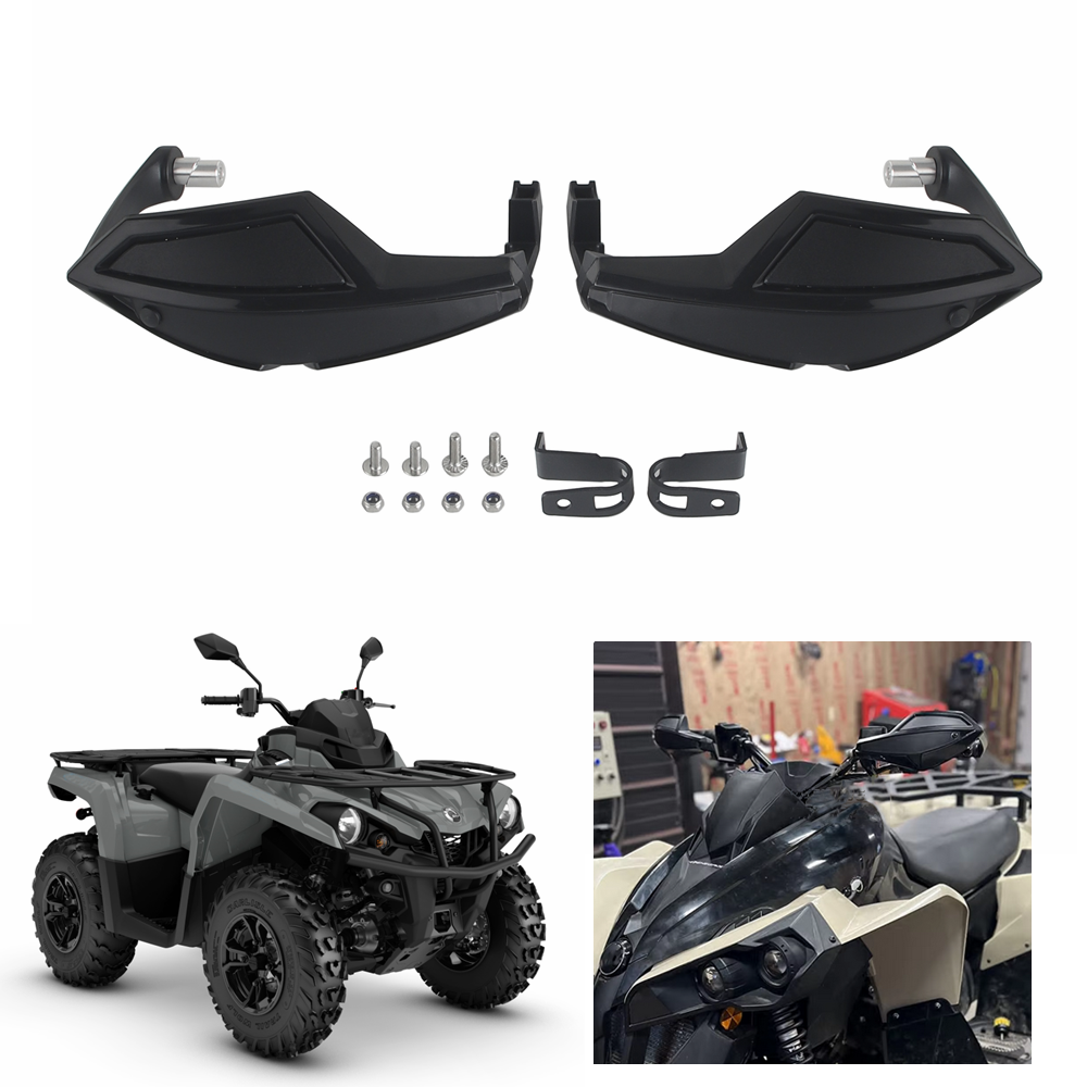 ATV HandGuard Handlebar Protect Cover For Can-Am Outlander 450 500 650 ...
