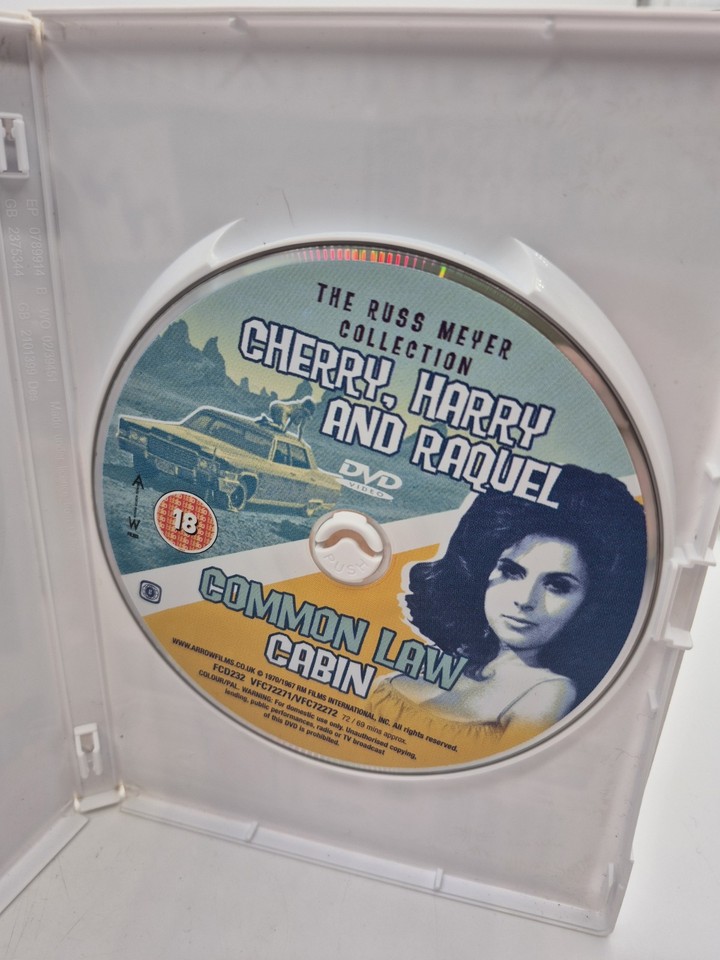 Cherry, Harry & Raquel/Common Law Cabin (DVD, 2005) RUSS MEYER VG+ B19 ...