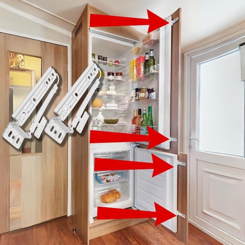 UNIVERSAL Integrated Fridge Door Slide Mounting Bracket Slider Kit ...