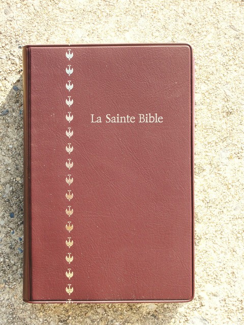 French Bible Louis Segond 1910 Dark Blue Vinyl La Sainte Bible for sale ...