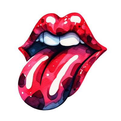 Wall Decal Sticker Stuck Out Tongue 18X18cm Large | eBay Australia