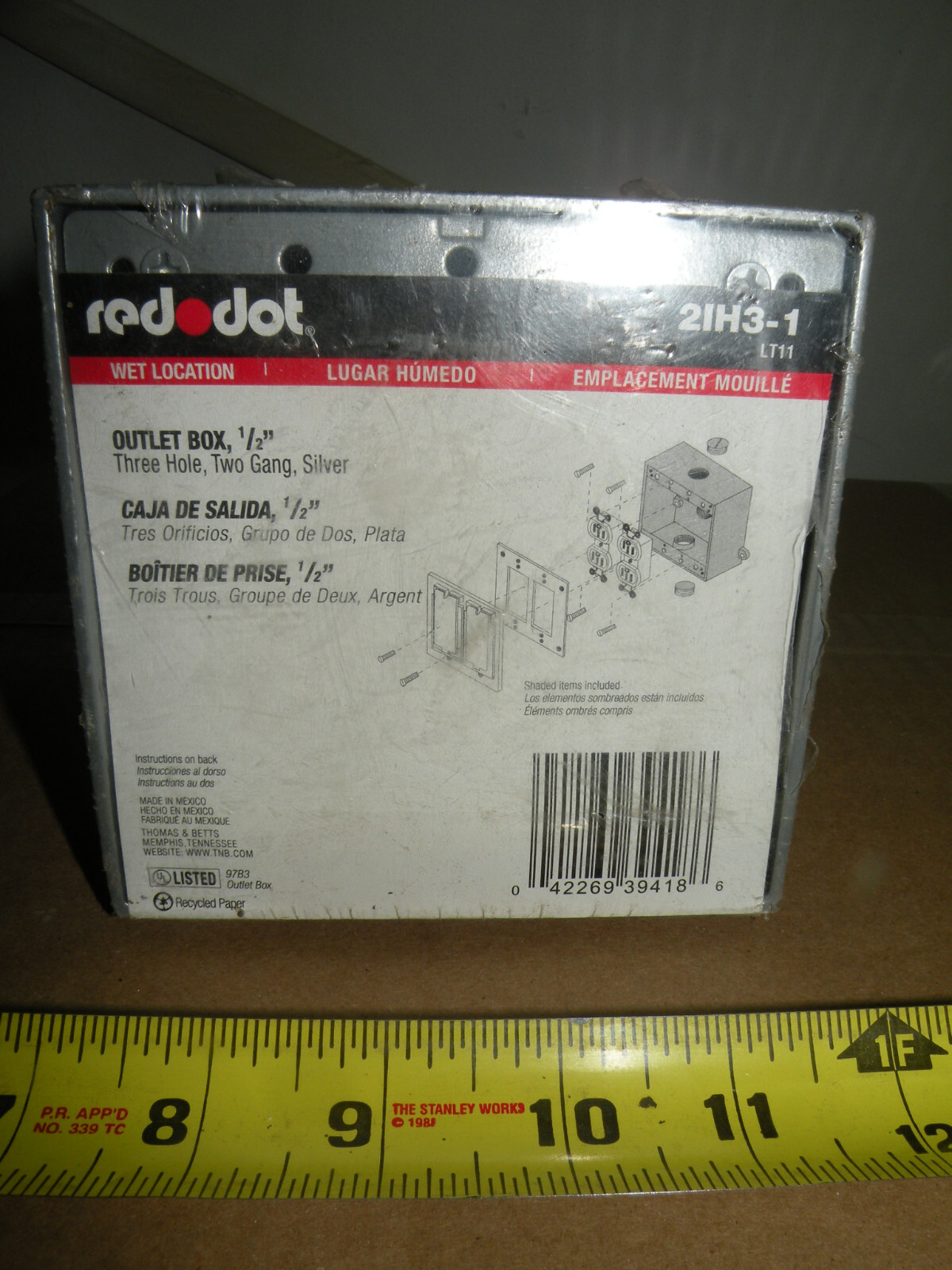 Red Dot 2IH3-1 Two Gang Weatherproof Electrical Box NEW SEALED | eBay