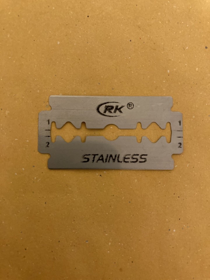 5 Double Edge Razor Blades, RK Stainless | eBay