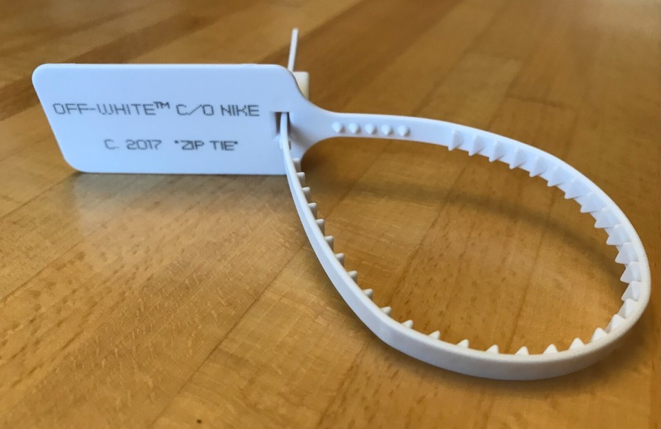 FAST SHIPPING "The Ten" ZIP TIE TAG White Cream Red Replacement x Off ...