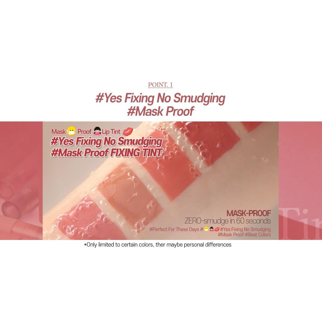 NEW ETUDE Fixing Tint Waterproof Lip Stain Matte Finish #10 Smoky ...