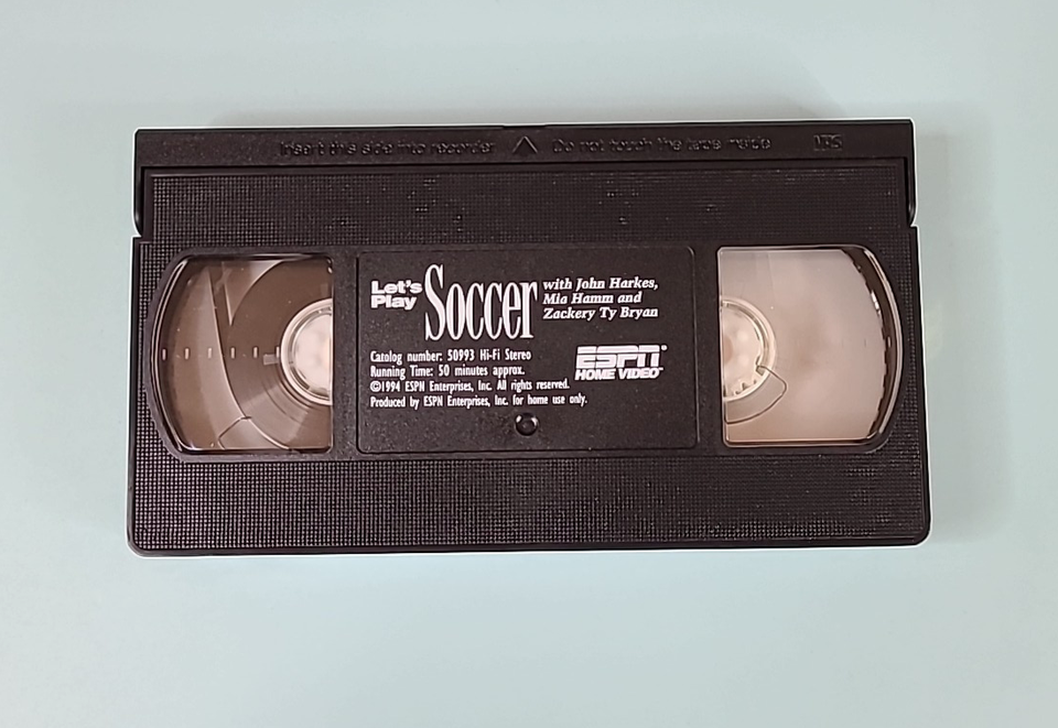 1994 ESPN Home Video VHS Tape - Let's Play Soccer w/ John Harkes & Mia ...
