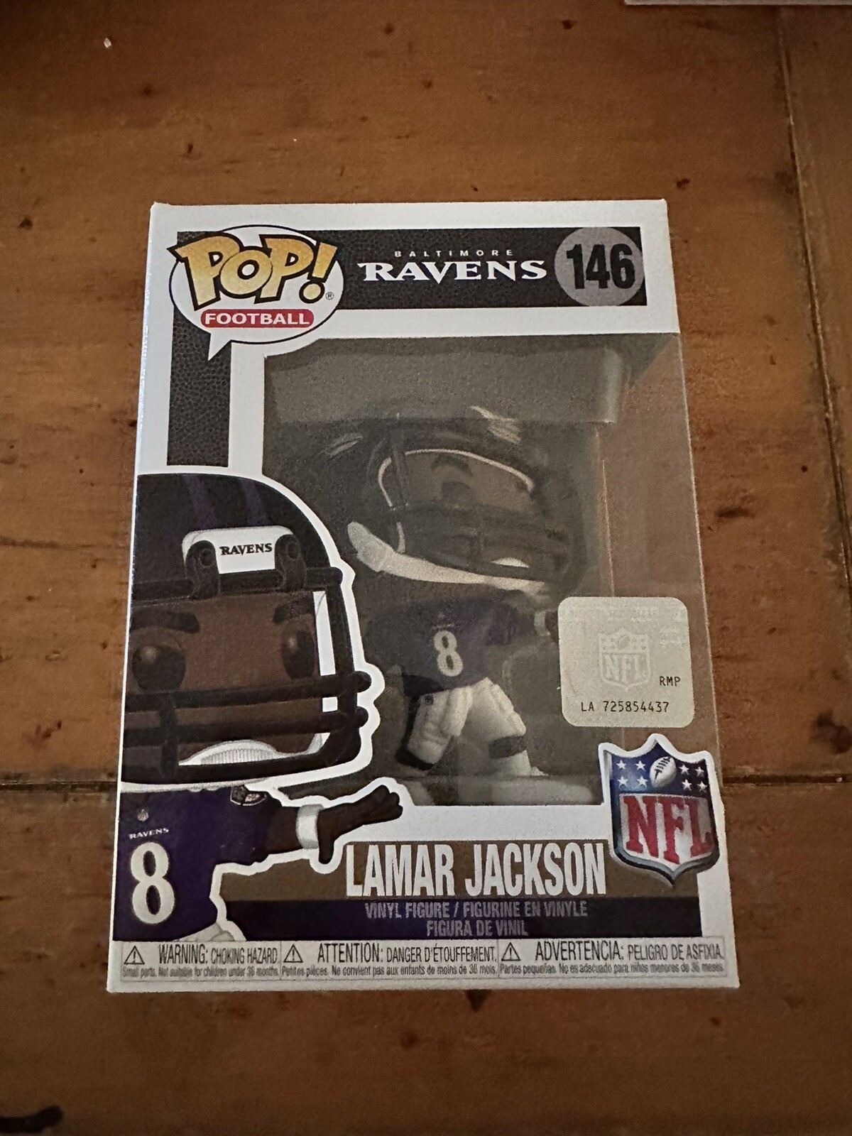 Lamar Jackson With Helmet, Funko POP! Football : Baltimore Ravens #146 ...