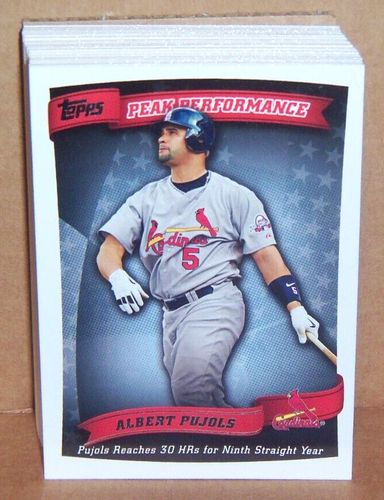 2010 Topps Baseball Peak Performance Complete 50 Card Series 1 Set | eBay
