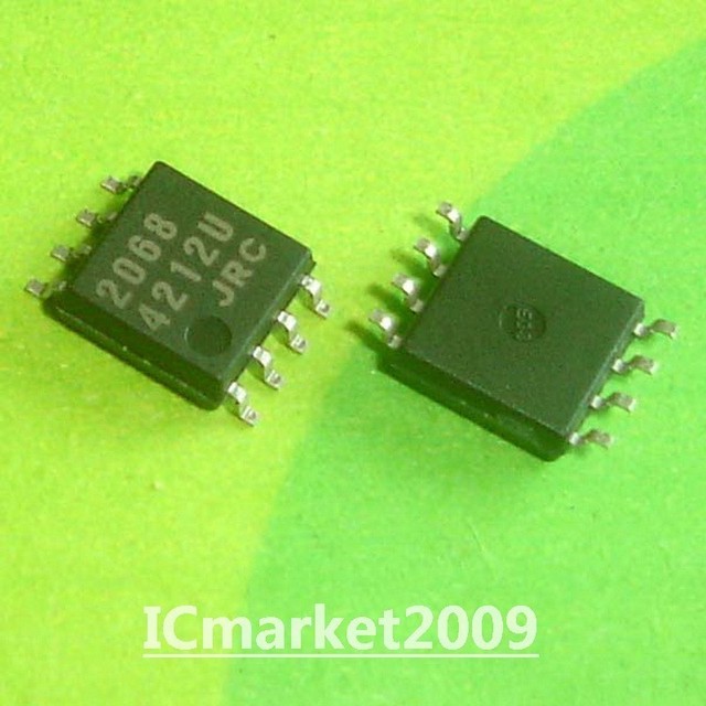 50 PCS NJM2068M SOP-8 NJM2068 JRC2068 2068 LOW-NOISE DUAL OPERATIONAL ...