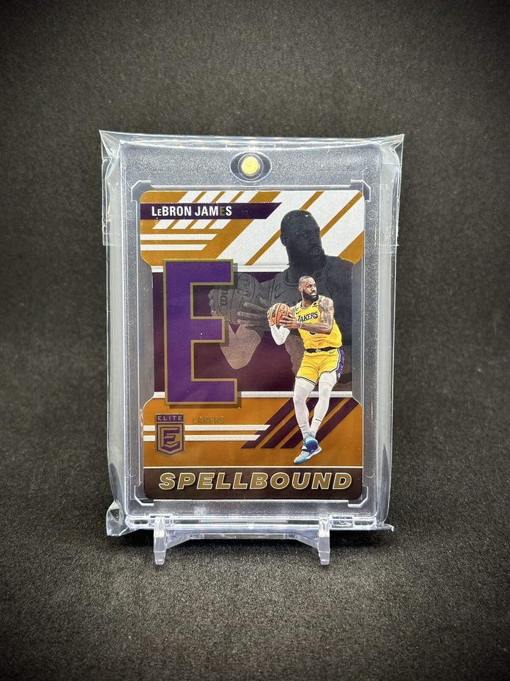 LeBron James 2023-24 NBA Panini Donruss Elite Spellbound Orange Die Cut ...