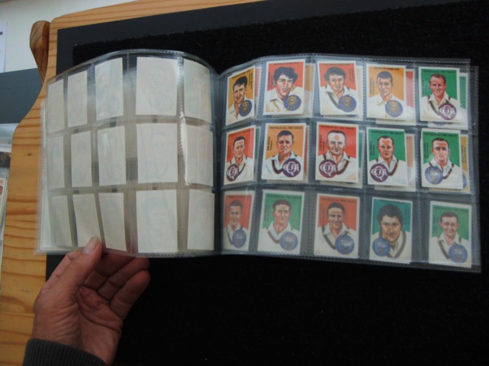 ONE OR TWO SETS PLAIN BACKS PAPER TRADE CARDS ENGLAND AND AUSTRALIAN ...