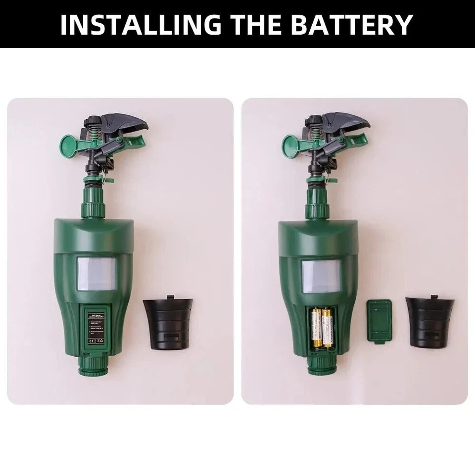 Motion Activated Sprinkler Jet Spray Animal Repellent Garden Pest ...