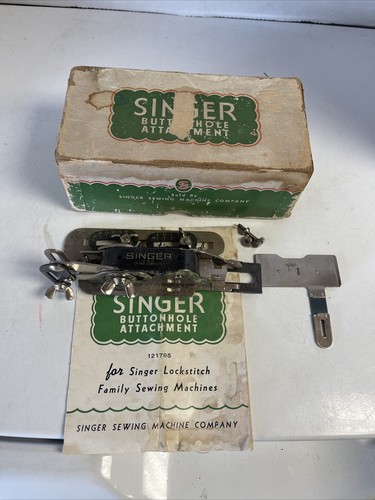 Singer Buttonhole Attachment 121795 For Featherweight 221 W/ Box Nice ...