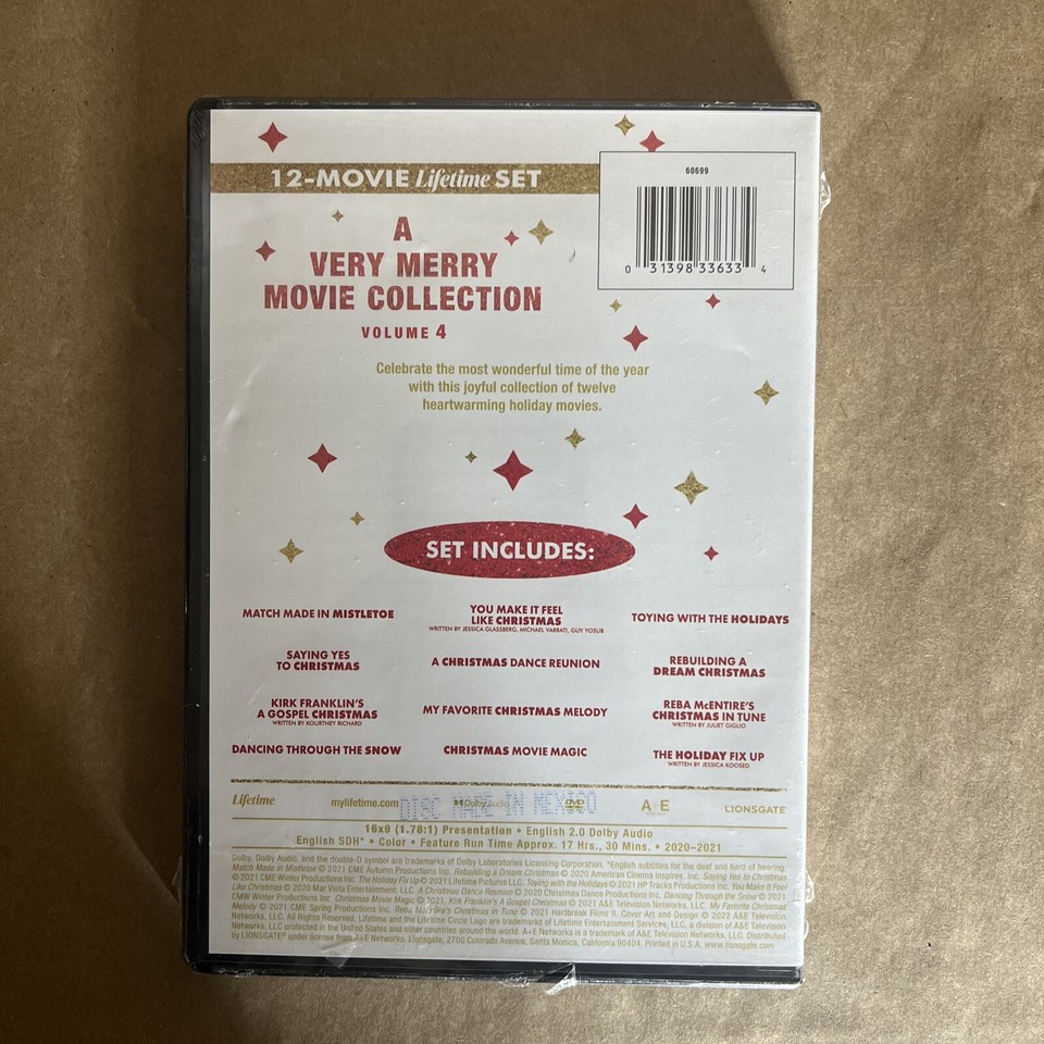 Lifetime's A Very Merry Movie Collection: Vol. 4 12-Movie Set Brand New ...