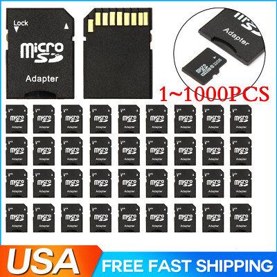 Micro SD Adapter TransFlash TF To SD SDHC Memory Card Adapter Converter ...