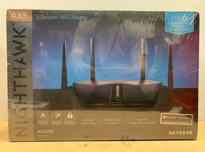 Netgear RAX43 NightHawk AX5 AX4200 5-Stream WiFi 6 Router (E10035549 ...