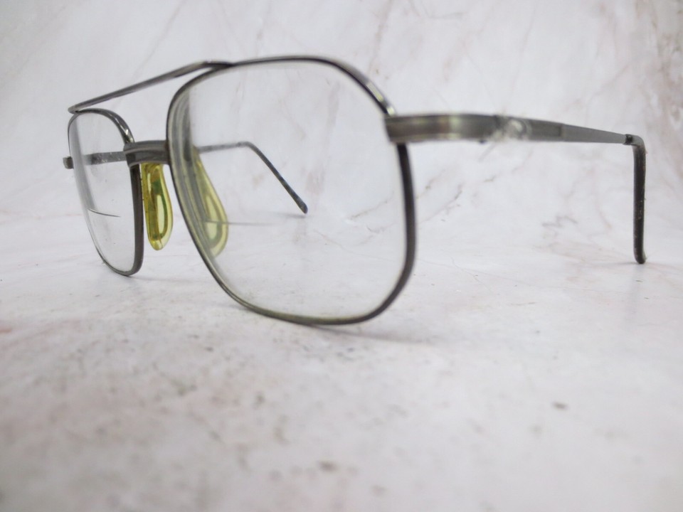 Modern Kevin Eyeglasses Frame Men's Antique Silver Full Rim Square 54 ...