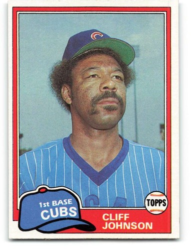 1981 Topps #17 Cliff Johnson NM Near Mint Cubs | eBay