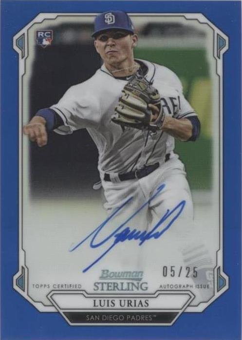 2019 Bowman Sterling - Rookie Autographs Luis Urias #BSRA-LU Blue ...