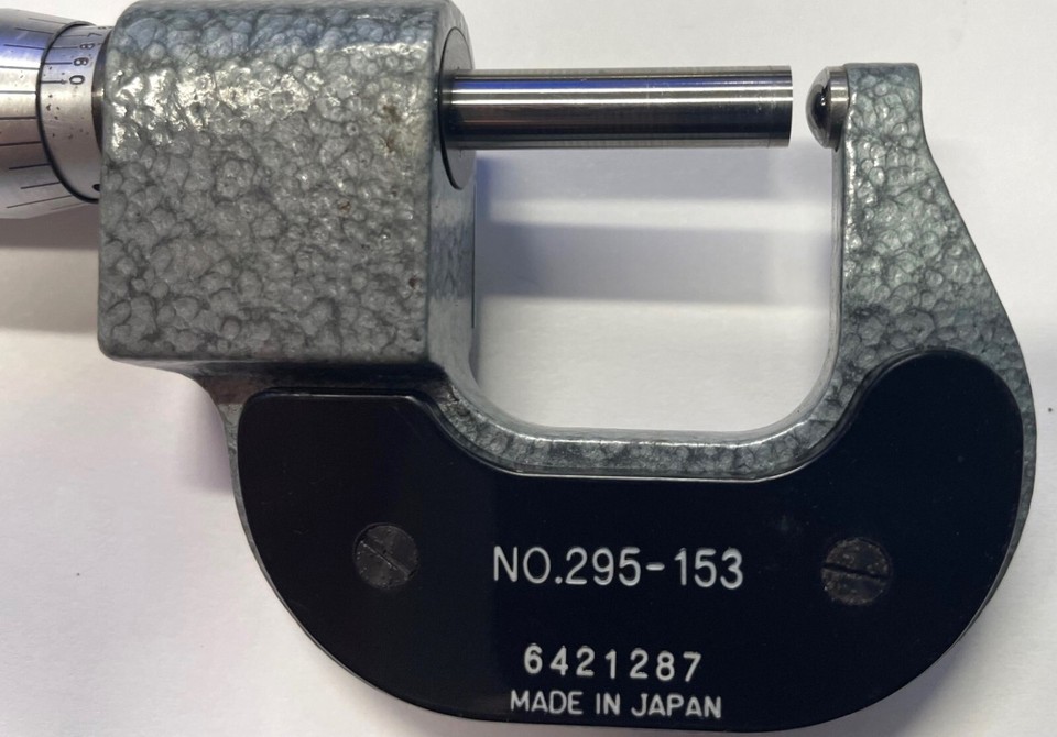 Mitutoyo 295-153 Digit Counter OD Micrometer Spherical Anvil Flat ...