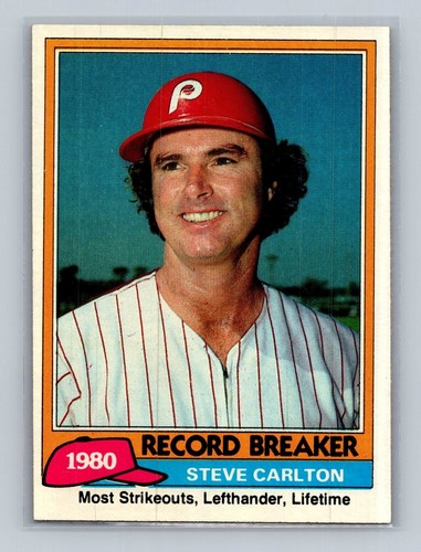 1981 Topps #202 Steve Carlton Philadelphia Phillies Baseball Card | eBay