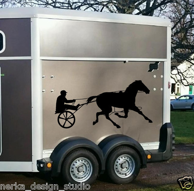 Racing Horse Stickers / TWO Horse stickers / Horse Trailer Stickers ...