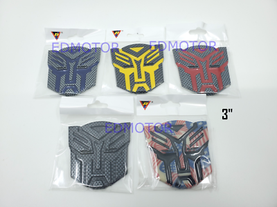 Transformers Autobot badge emblem 3" inch BLACK Yellow RED Blue USA ...