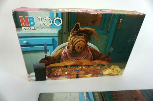 ALF sandwich 100 pc jigsaw puzzle Milton Bradley 11x16 vtg rare 1987 tv ...