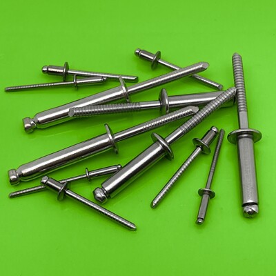 BLINDNIETEN EDELSTAHL A2 POPNIETEN FLACHKOPF 2,4-6,4mm NIETEN ISO 15983 ...