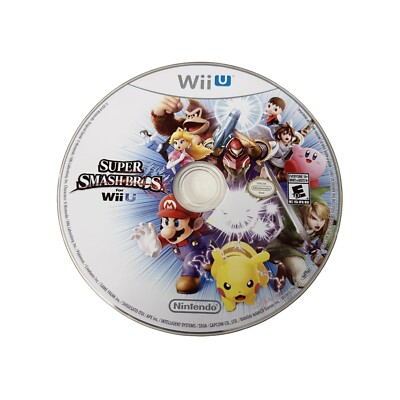Super Smash Bros. (Wii U, 2014) - Tested Working - Disc Only *FREE US ...