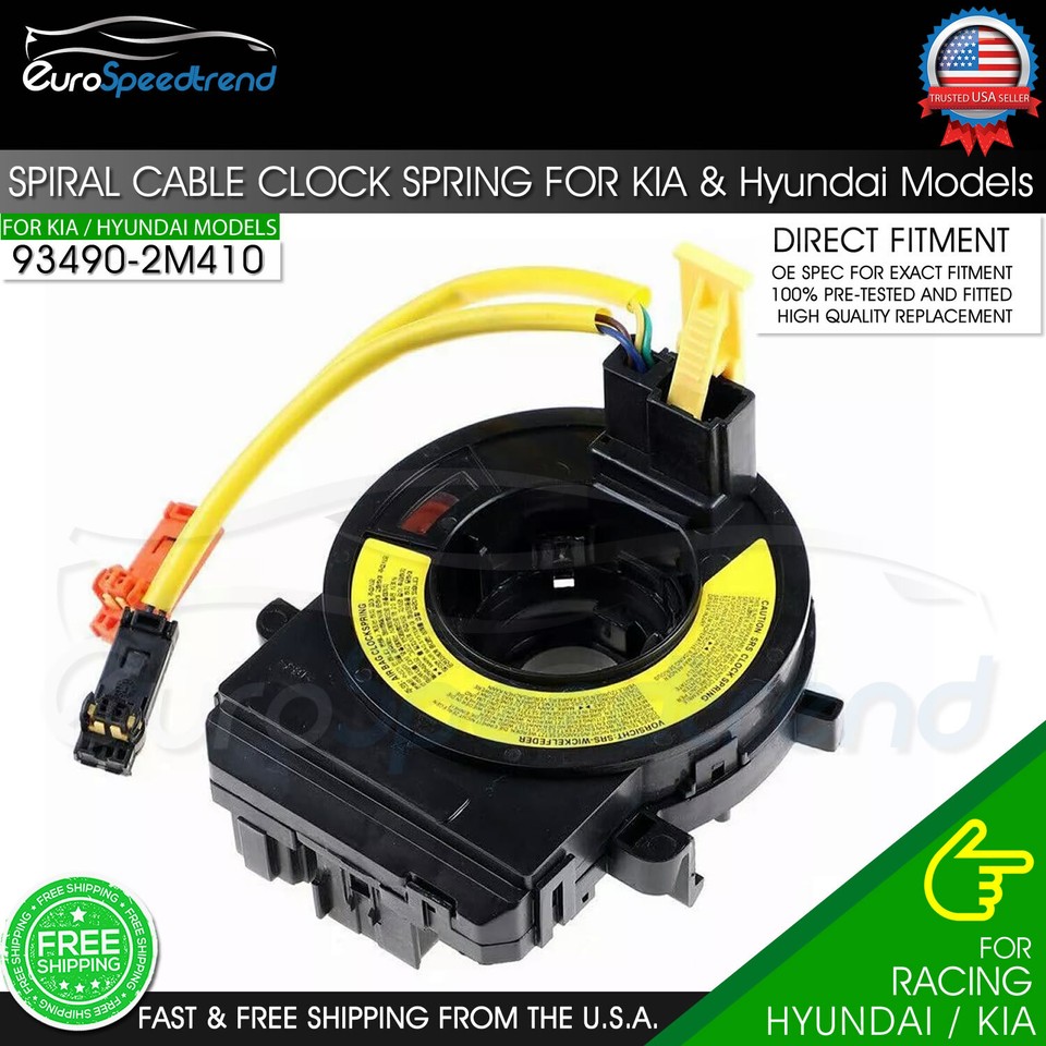 Spiral Cable Clock Spring fit Hyundai Tuscon Kia Soul Forte 93490-2M410 ...