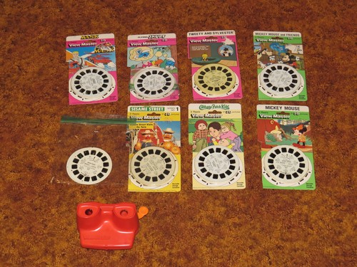 MIXED LOT VINTAGE 3D VIEW-MASTER 3D VIEWER RED AND 8 REEL SETS | eBay