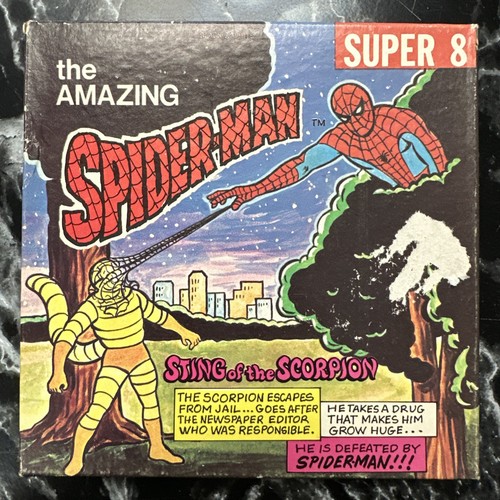 The Amazing Spider-Man Sting of the Scorpion Super 8 Film black & white ...