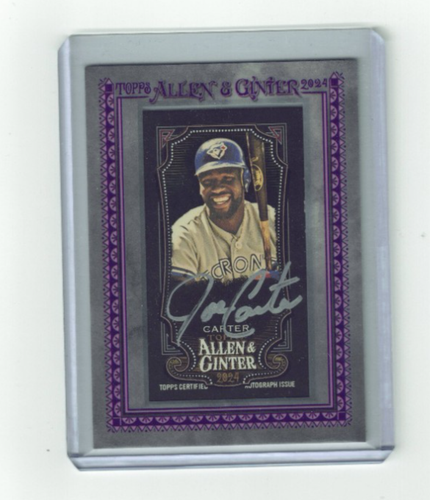 2024 Topps Allen & Ginter Mini Baseball Black Frame /25 Joe Carter #MA ...