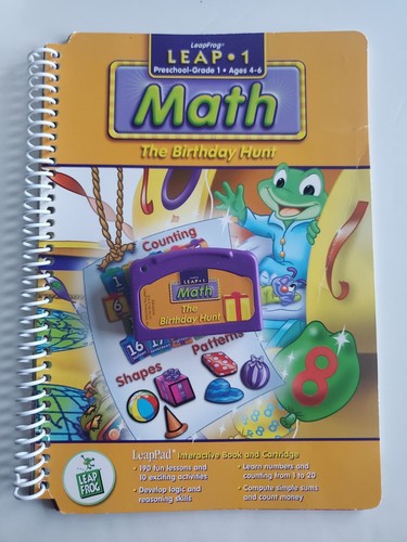 LeapFrog Math Book The Birthday Hunt with Cartridge Kids 9781586050290 ...