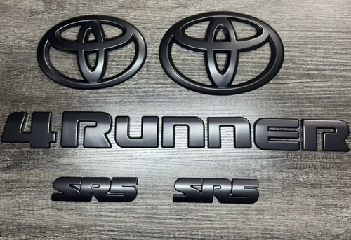 2014-2022 4RUNNER SR5 5PC Matte Blackout Overlay Kit Set w/ 3M - FREE ...