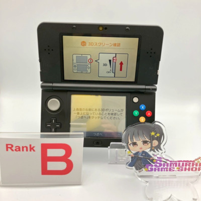 Nintendo new 3DS Black B Rank Console Japanese Language Only 1Day Ship ...