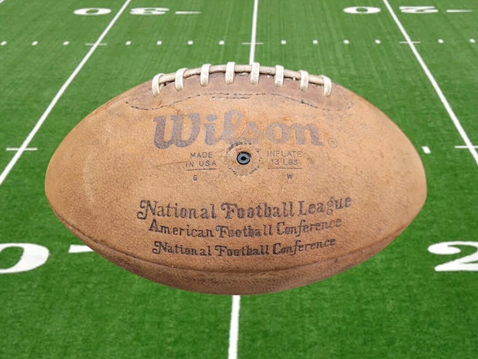 WILSON NFL FOOTBALL OFFICIAL COMMISSIONER PETE ROZELLE VINTAGE FOOTBALL ...