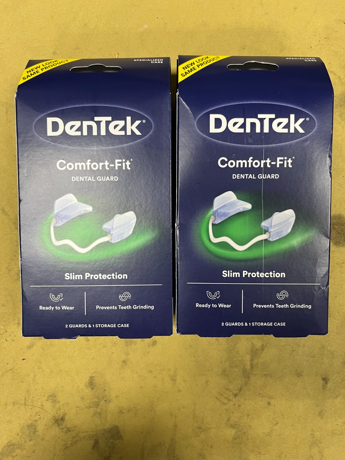 2 New DenTek Comfort-Fit Dental Guard Slim Protection - 2 Guards Each ...