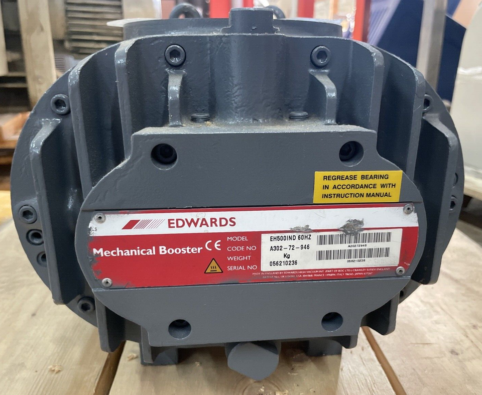 EDWARDS EH500IND Mechanical Booster Vacuum Pump, Model A302-72-946 ...