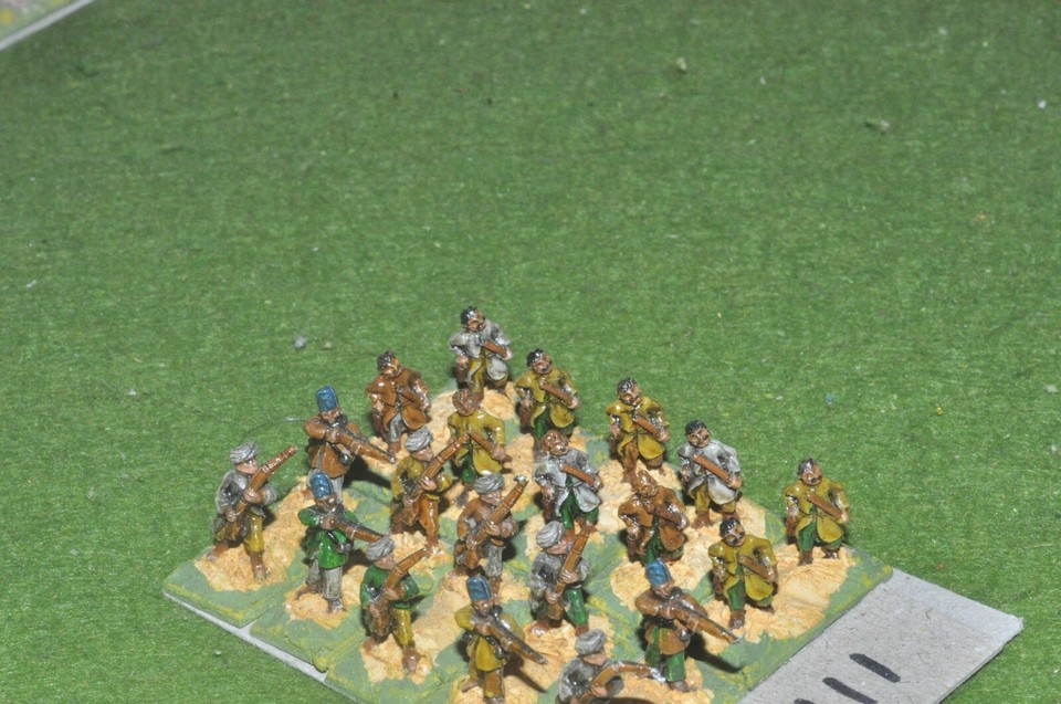 15mm medieval / ottoman turkish - archers & arquebus 20 figs - inf ...