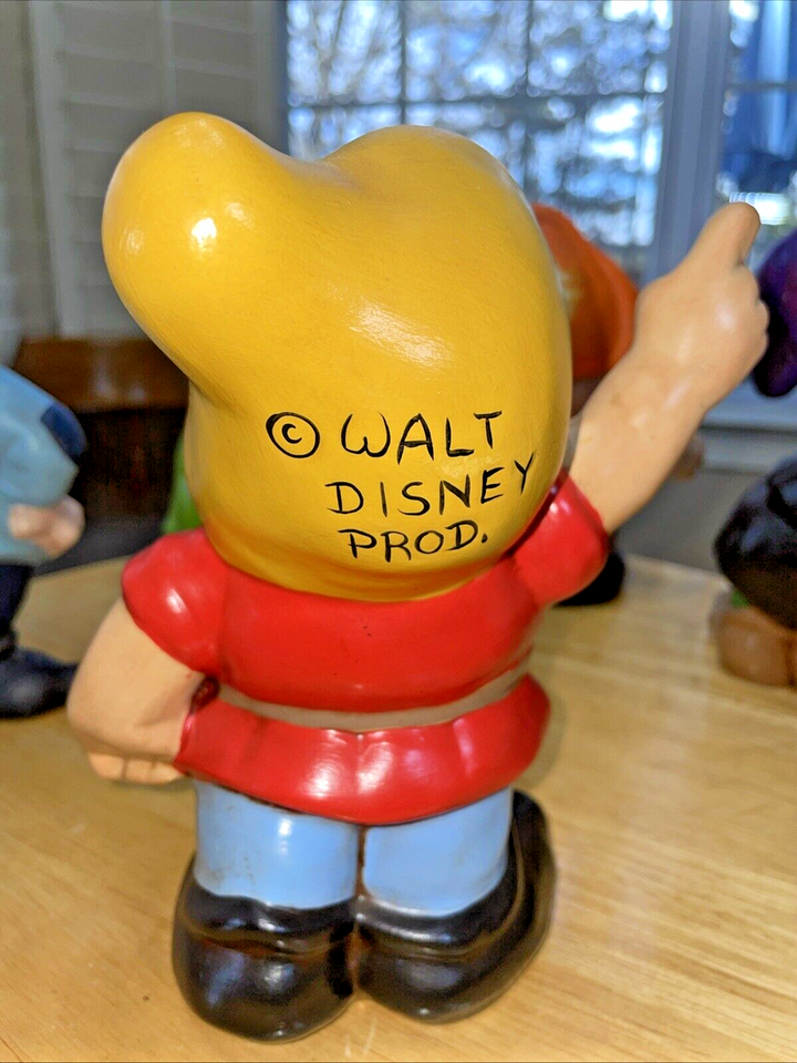 Vintage Disney Seven Dwarfs a lot of seven 7" Tall Ceramic | eBay
