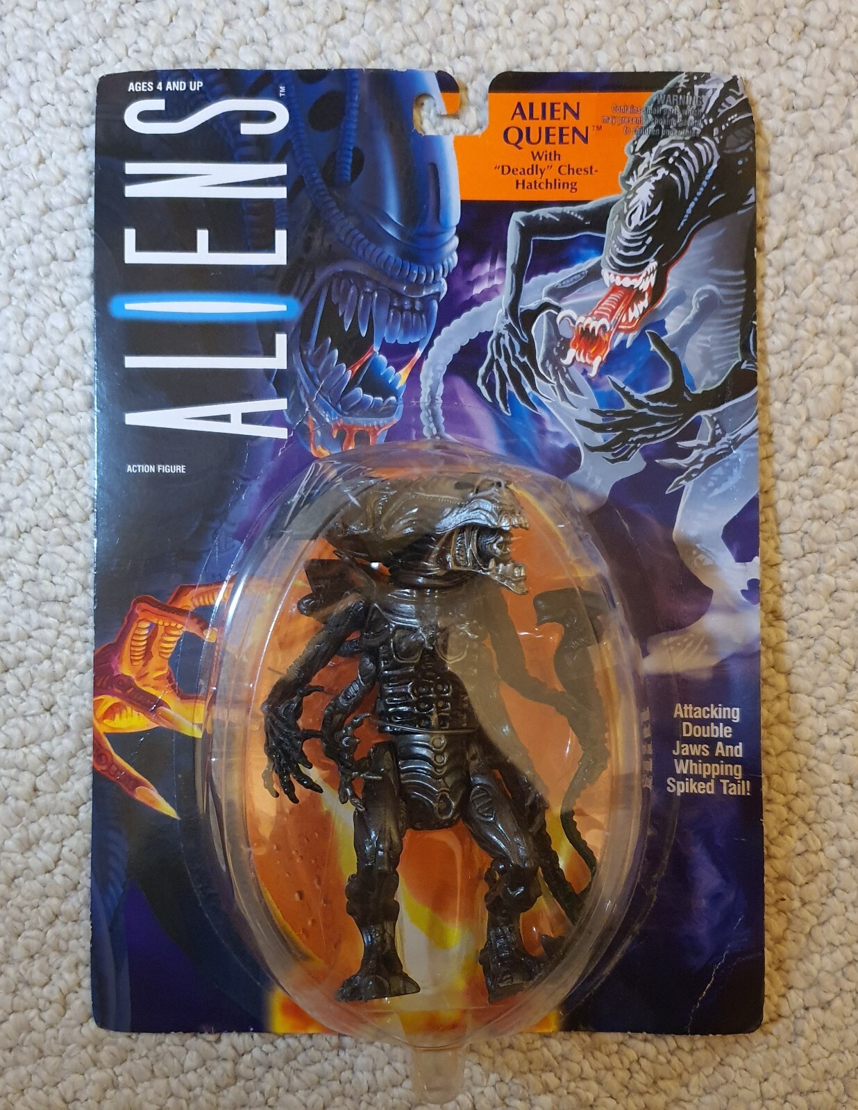 New Vintage 90s Aliens Alien Queen With Deadly Chest Hatchling Kenner ...