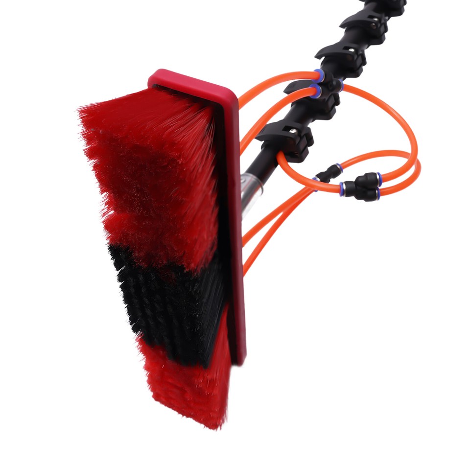 7-24FT Telescopic Water Fed Pole Cleaning Brush Tool For Window ...