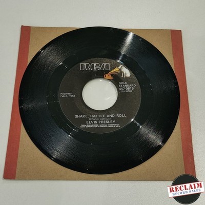 elvis presley - shake, rattle and roll / lawdy miss clawdy 7" vinyl ...