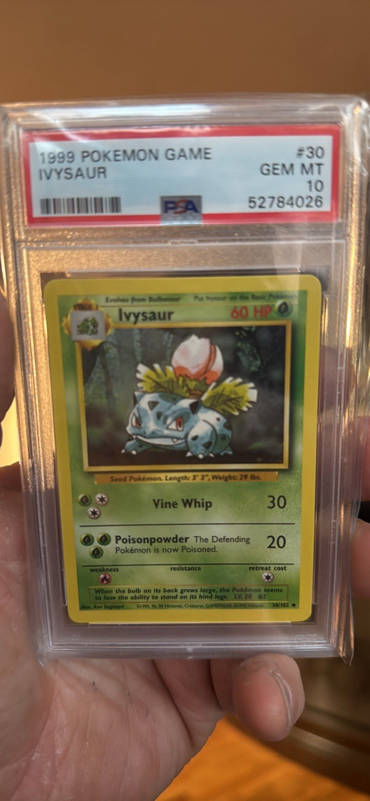 1999 Pokemon Game Base Set 1999-2000 #30 Ivysaur PSA 10 GEM MINT | eBay