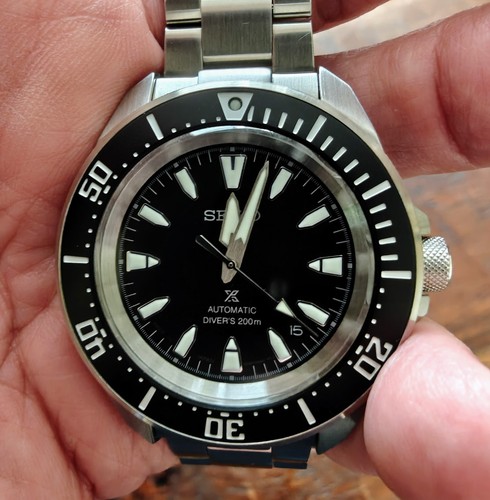 Seiko Prospex Samurai Automatic Black Dial 41.7mm Case Men's Watch ...