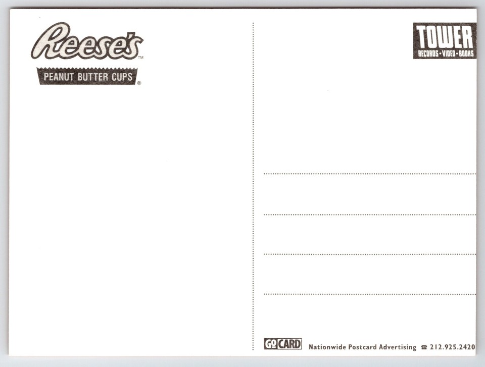 Postcard Reese Peanut Butter Cups Candy Peace Emblem Food Advertising ...