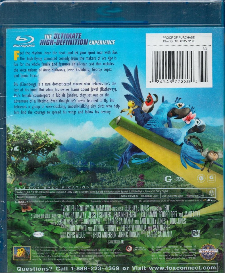 Rio (DVD, 2011) 24543714903| eBay